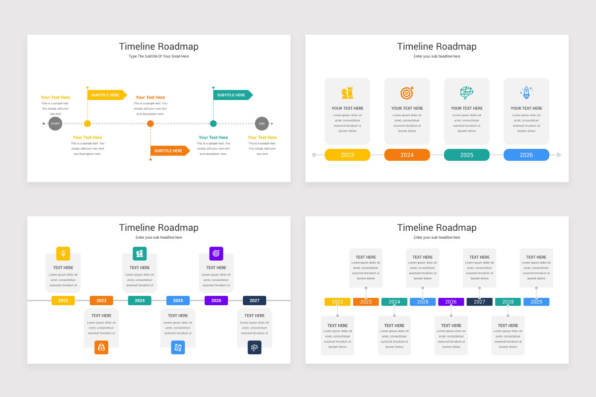 Timeline Roadmap Google Slides Template | Nulivo Market