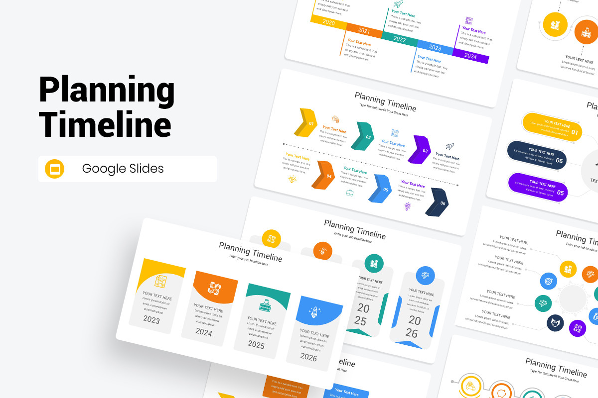 Planning Timeline Google Slides Template | Nulivo Market