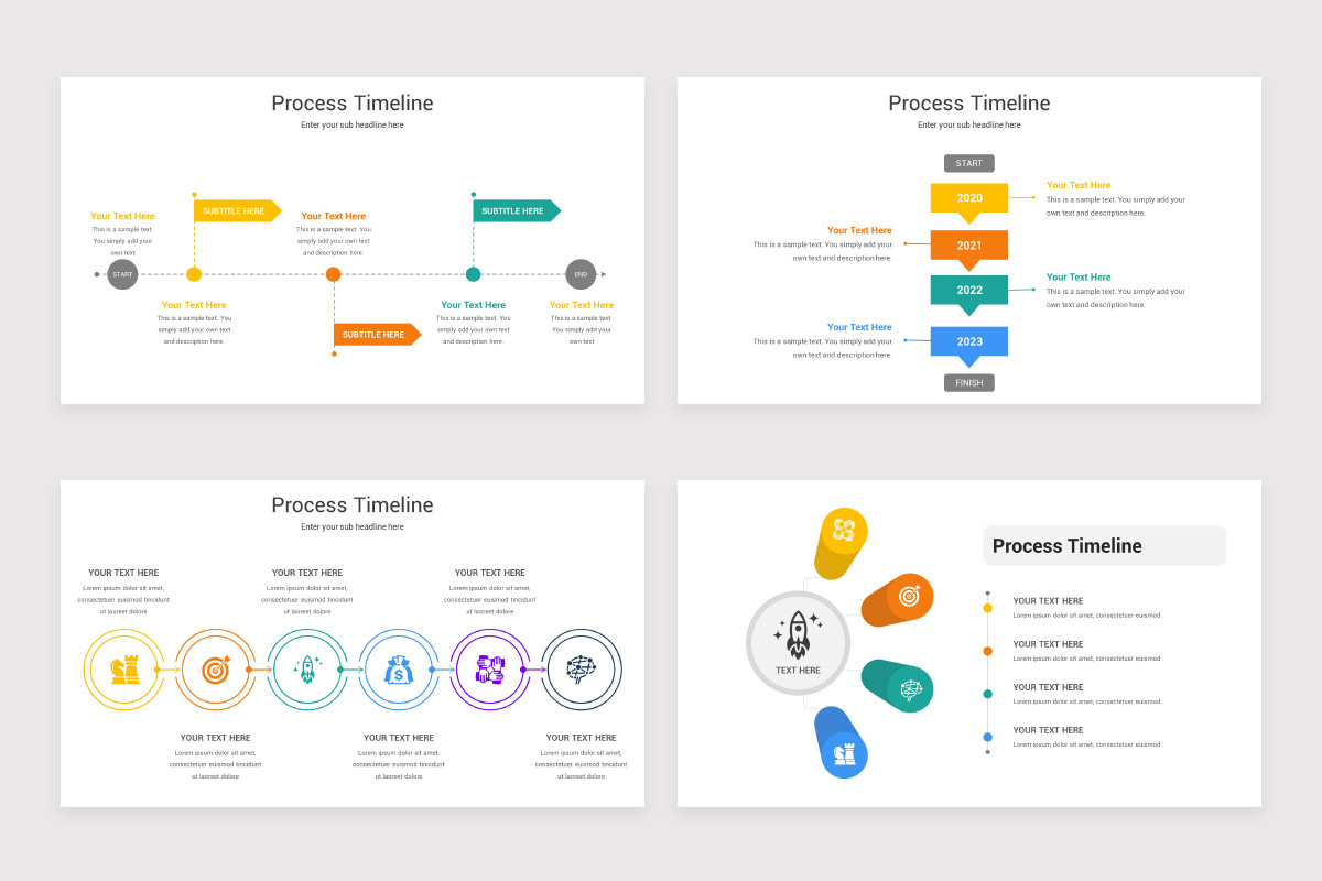 Process Timeline Google Slides Template | Nulivo Market