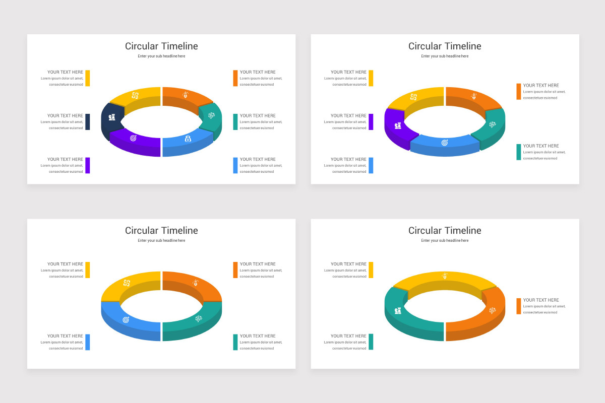Circular Timeline Powerpoint Template Nulivo Market