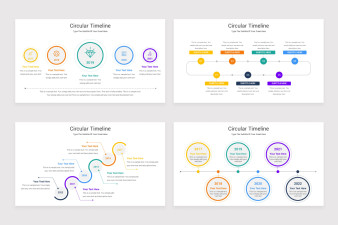 Circular Timeline PowerPoint Template | Nulivo Market