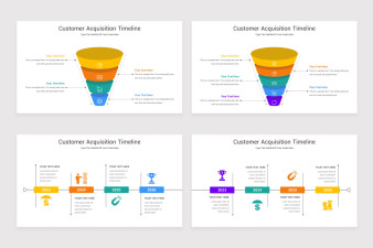 Customer Acquisition Timeline PowerPoint Template | Nulivo Market