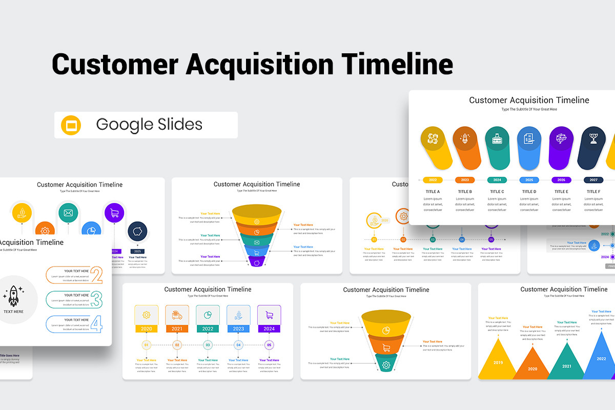 Customer Acquisition Timeline Google Slides Template | Nulivo Market