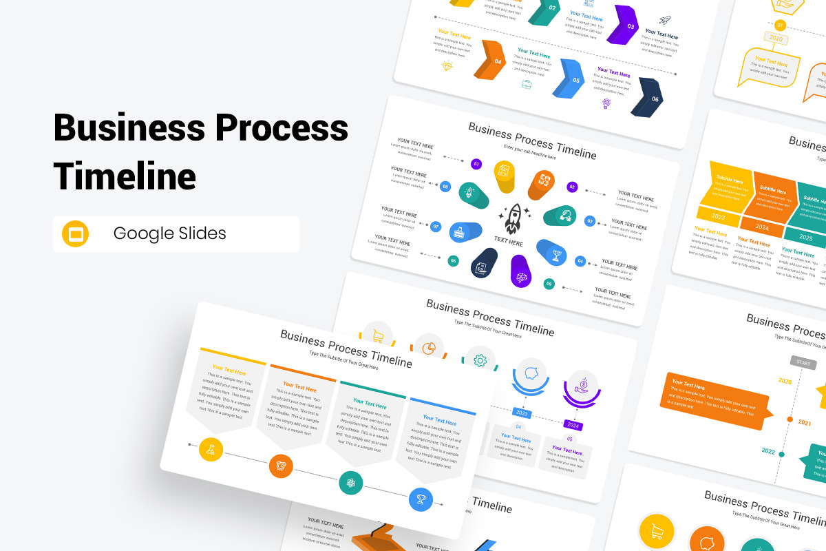 Business Process Timeline Google Slides Template | Nulivo Market