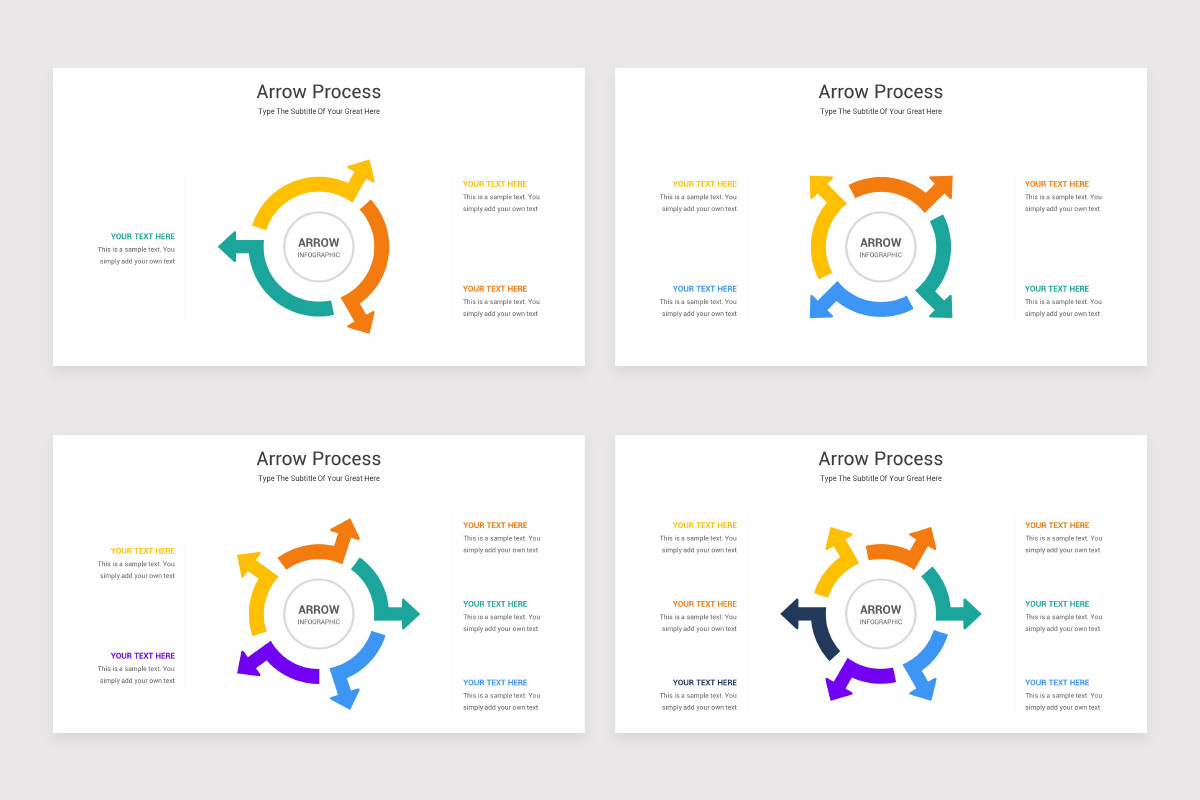 Arrow Process Keynote Template | Nulivo Market