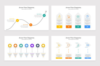 Arrow Flow Diagram Keynote Template | Nulivo Market