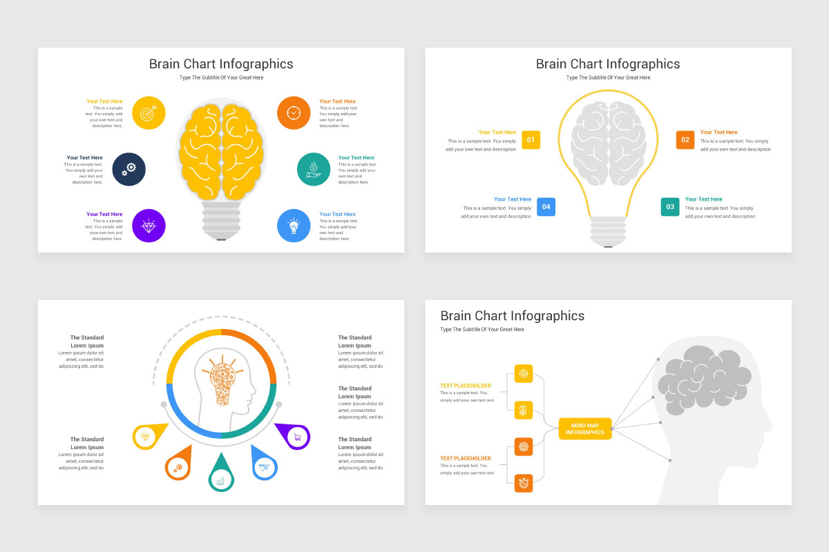 Brain Chart Keynote Template | Nulivo Market