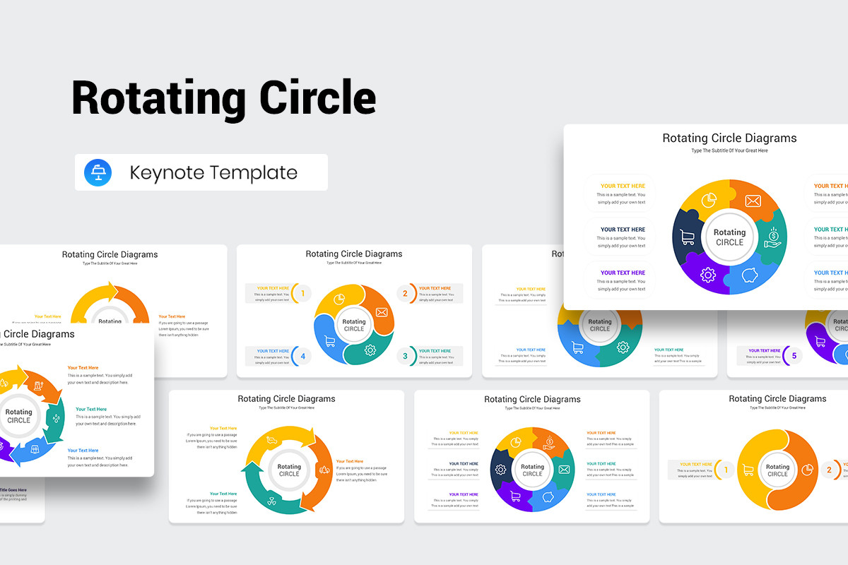 Rotating Circle Keynote Template | Nulivo Market