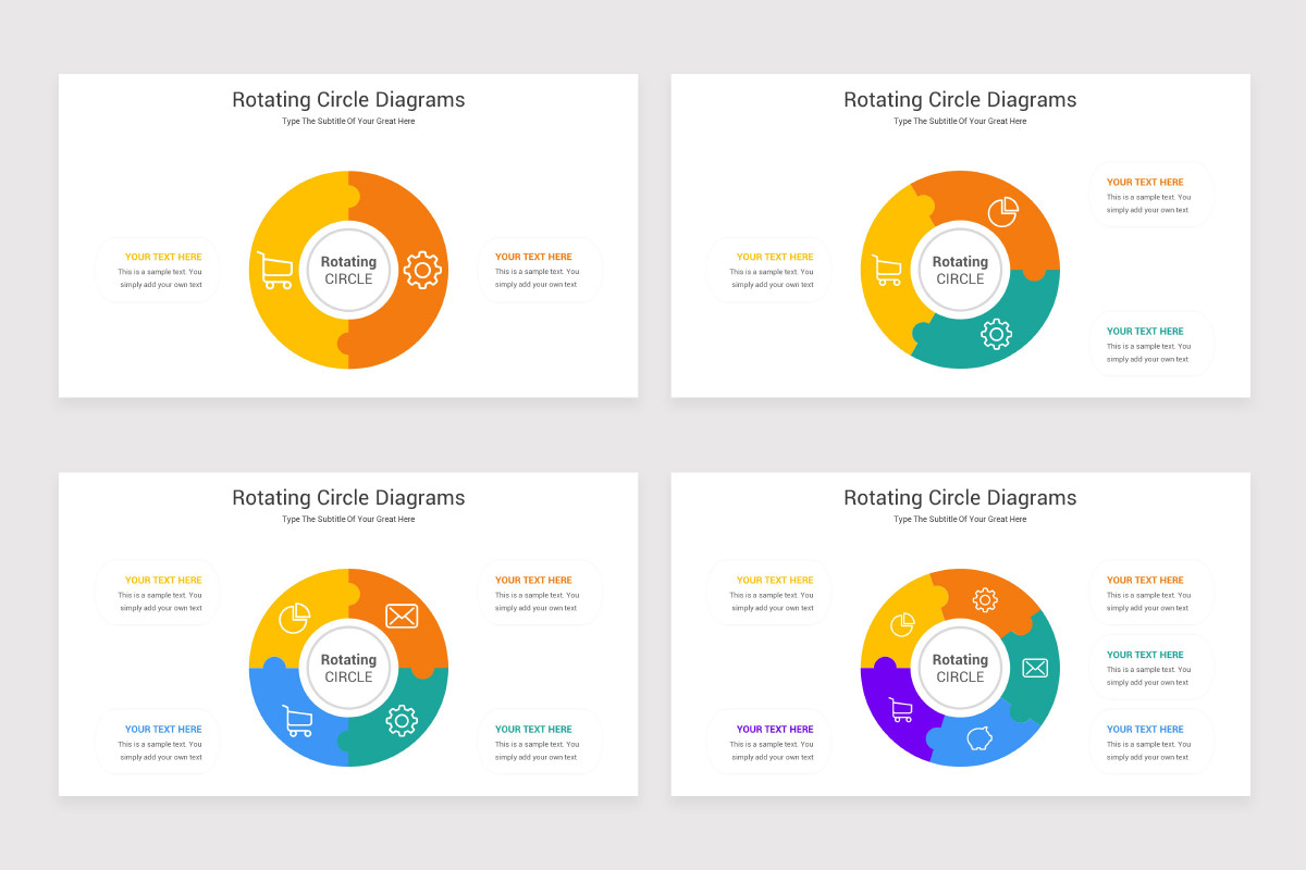 Rotating Circle Keynote Template | Nulivo Market