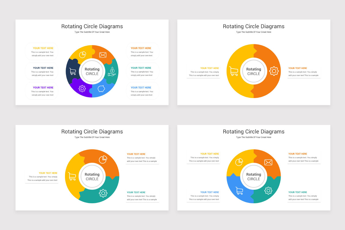 Rotating Circle Keynote Template | Nulivo Market