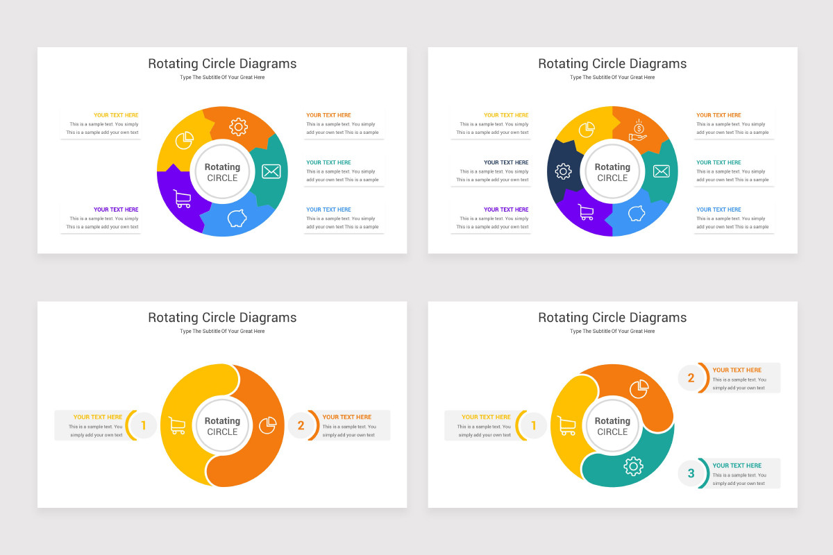 Rotating Circle Keynote Template | Nulivo Market