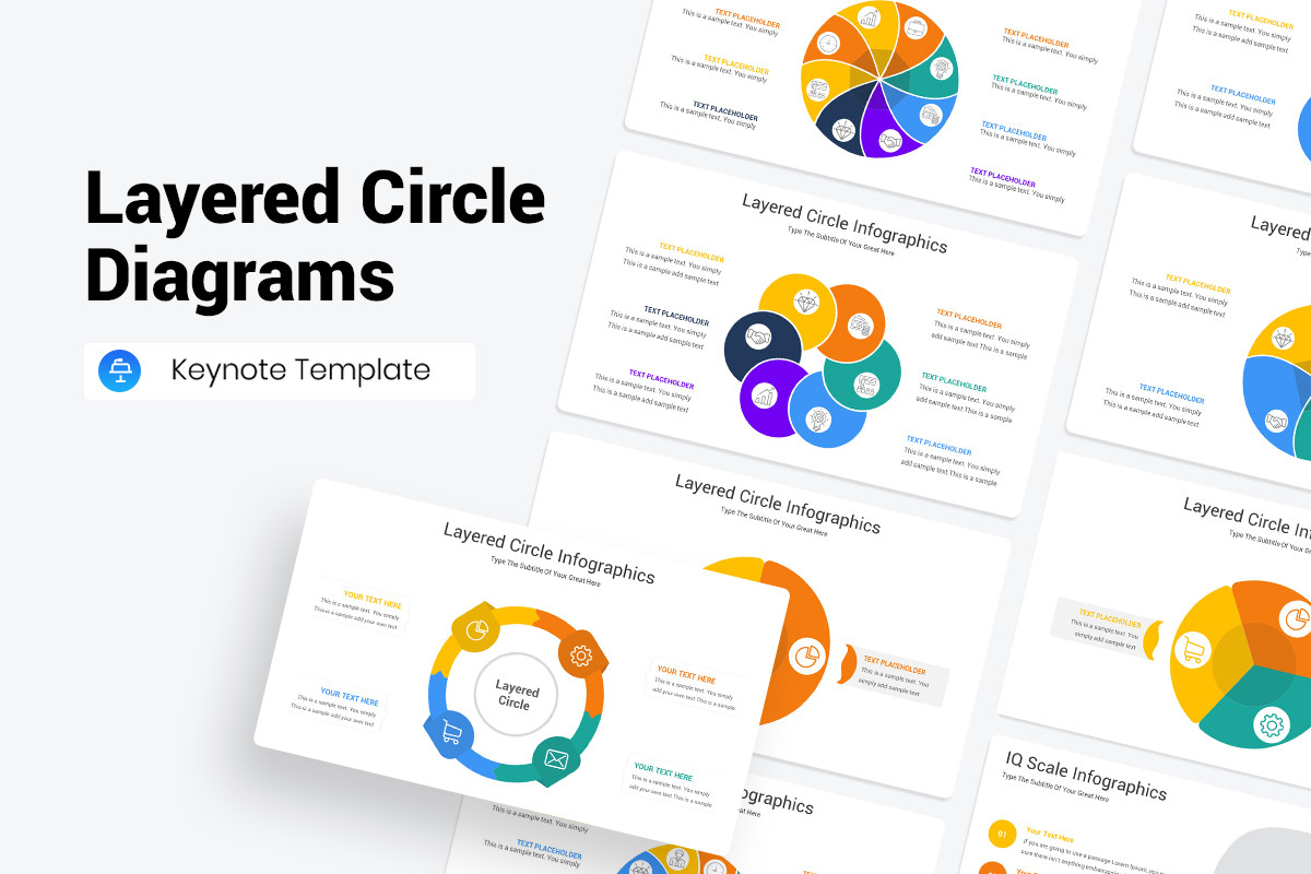 Layered Circle Keynote Template | Nulivo Market