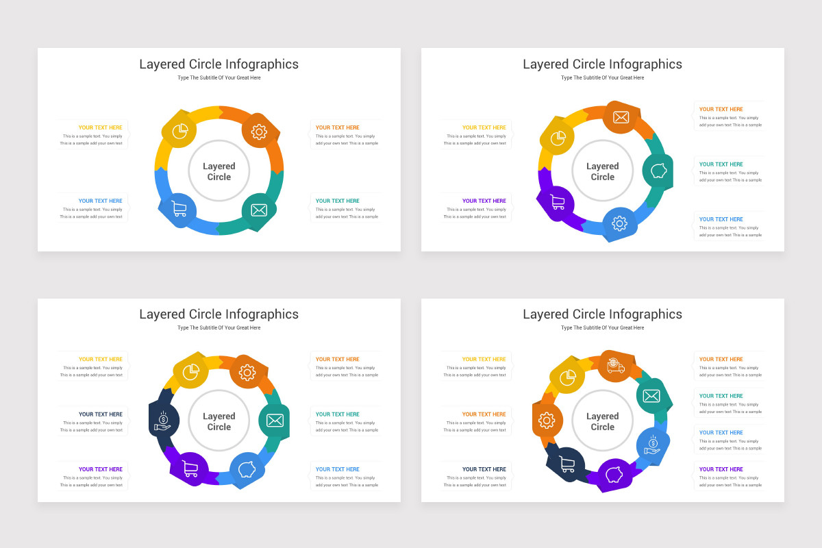 Layered Circle Keynote Template | Nulivo Market
