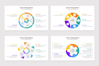 Circle Segments 5 Sections Keynote Template | Nulivo Market