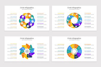 Circle Segments 10 Sections Keynote Template | Nulivo Market