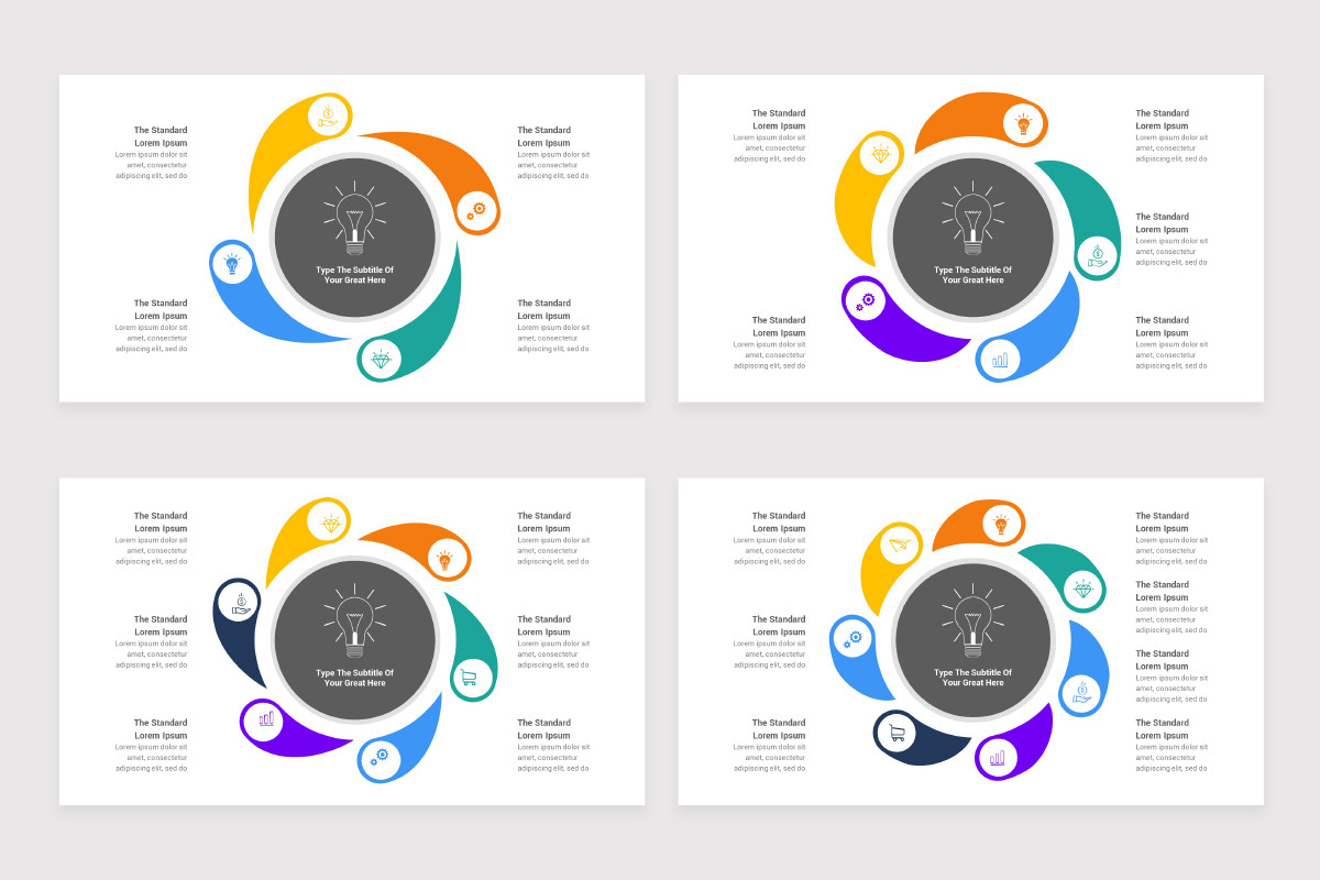 Spiral Circle Keynote Template | Nulivo Market