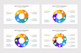 Spiral Circle Keynote Template | Nulivo Market