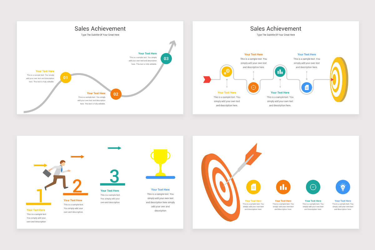 Sales Achievement Keynote Template | Nulivo Market