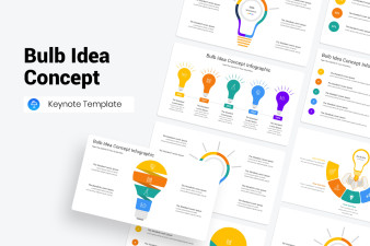 Bulb Idea Concept Infographic Keynote Template | Nulivo Market
