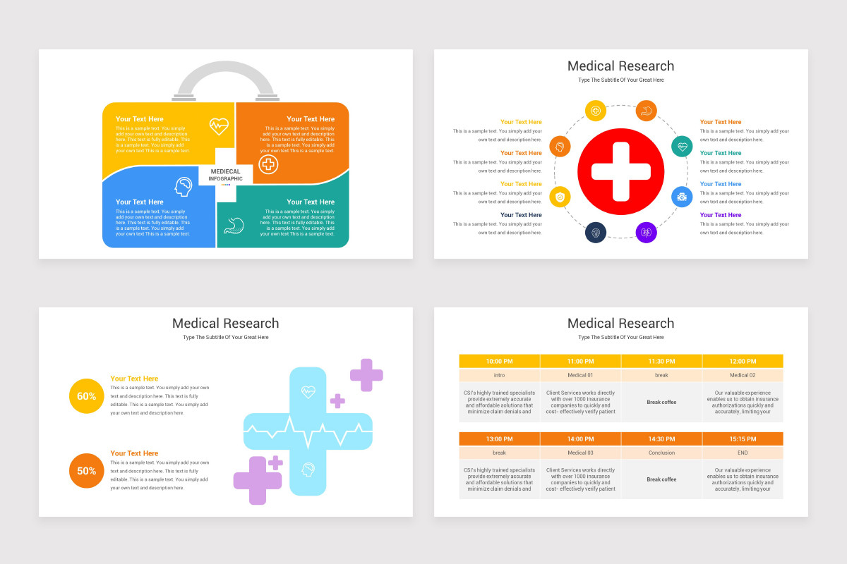 Medical Research Diagram Keynote Template | Nulivo Market
