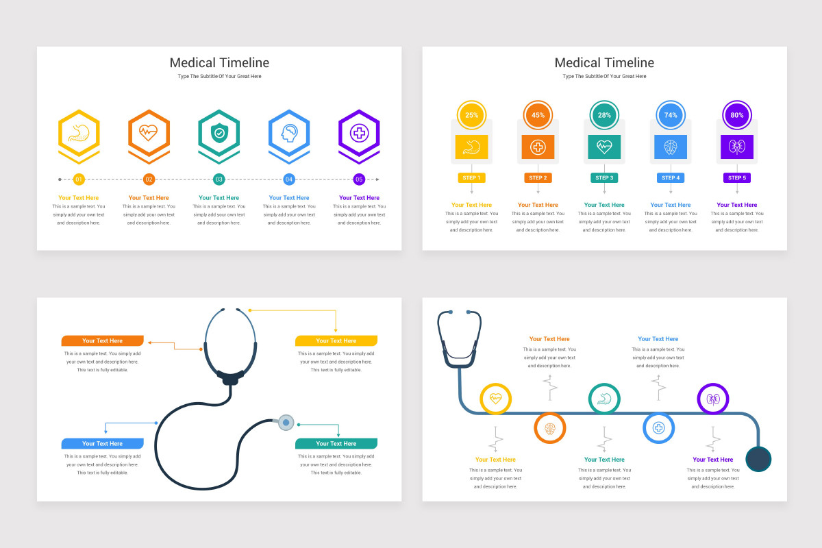Medical Timeline Infographic Keynote Template | Nulivo Market