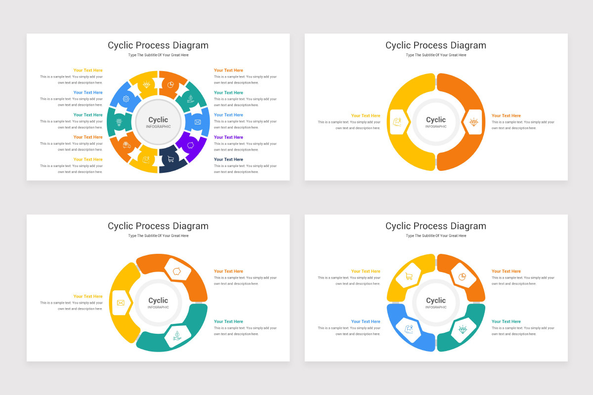 Cyclic Process Diagram Keynote Template | Nulivo Market
