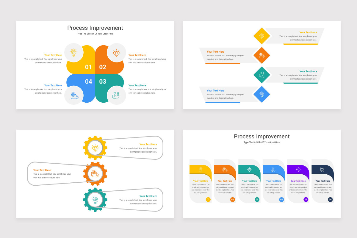Continuous Improvement Process Keynote Template | Nulivo Market