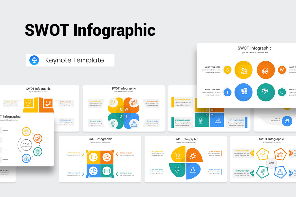 SWOT Infographic Keynote Template | Nulivo Market