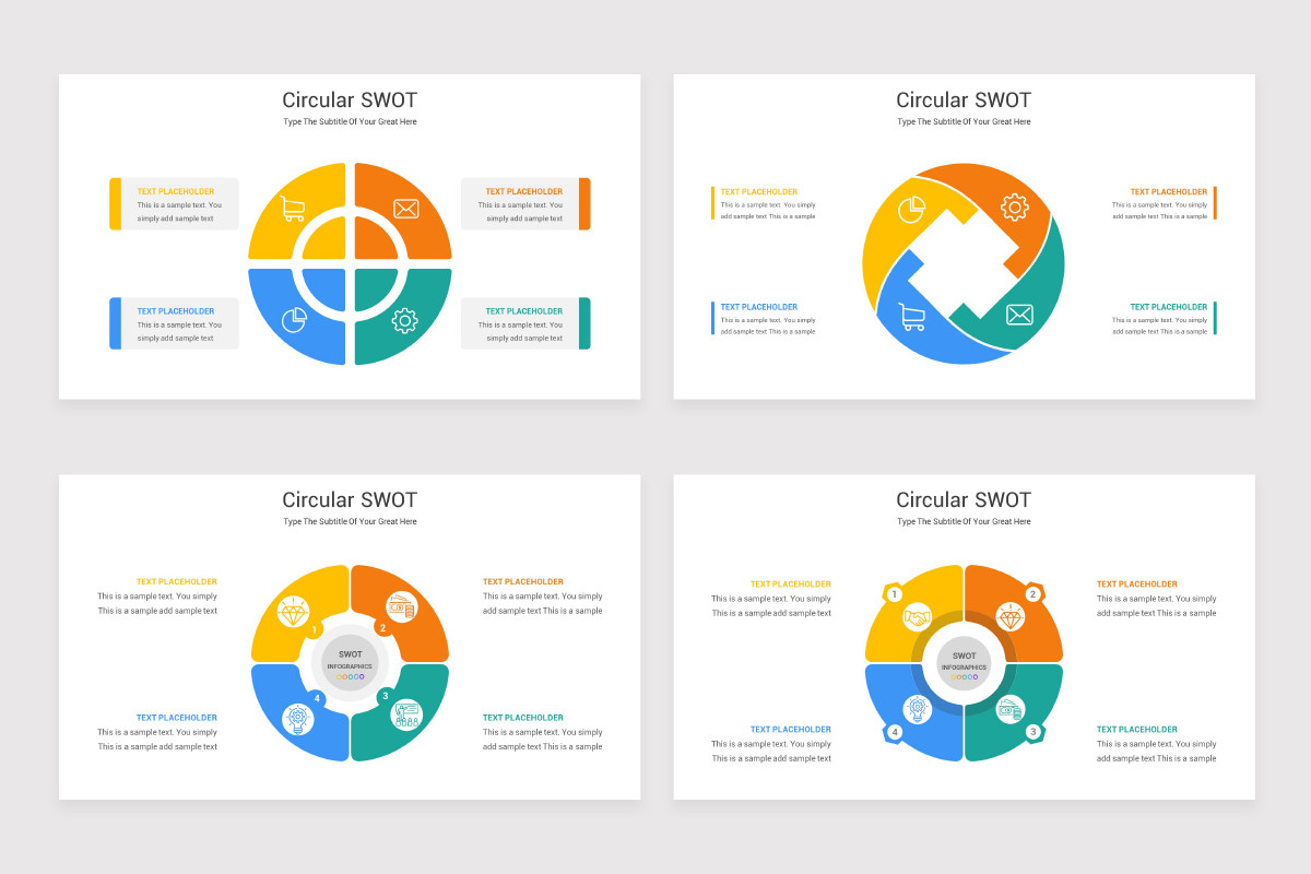 Circular SWOT Keynote Template | Nulivo Market