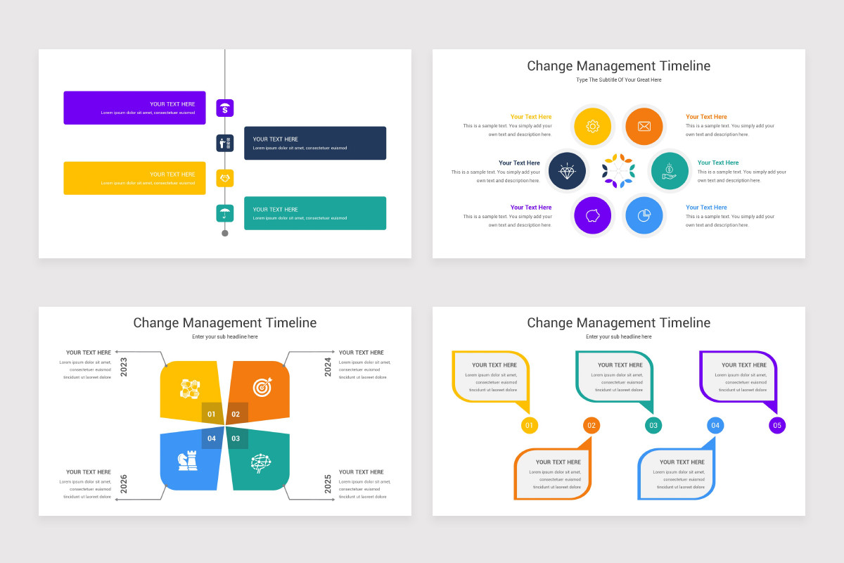 Change Management Timeline Keynote Template | Nulivo Market