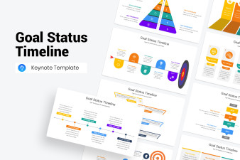 Goal Status Timeline Keynote Template | Nulivo Market