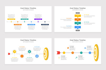 Goal Status Timeline Keynote Template | Nulivo Market