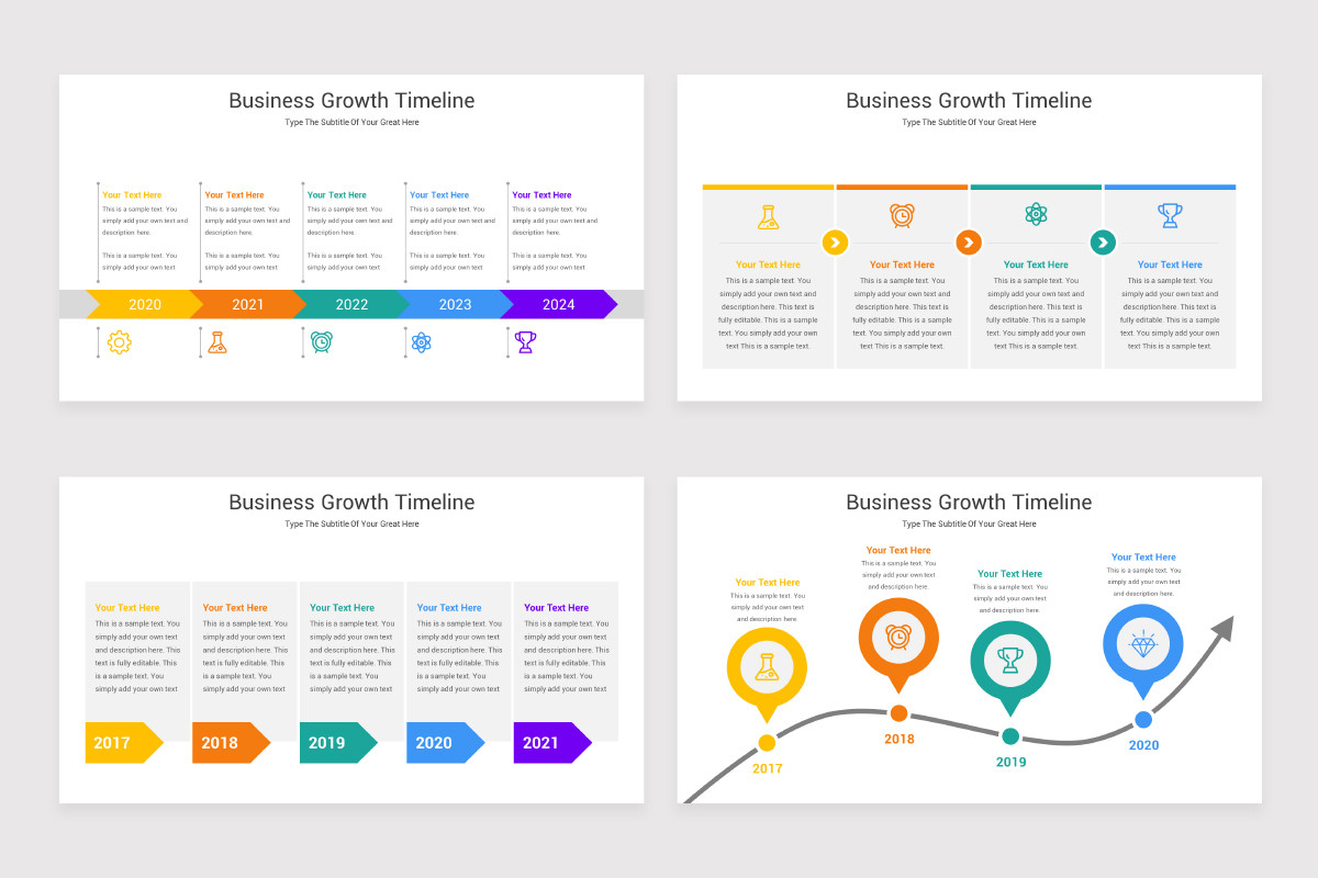 Business Growth Timeline Keynote Template | Nulivo Market
