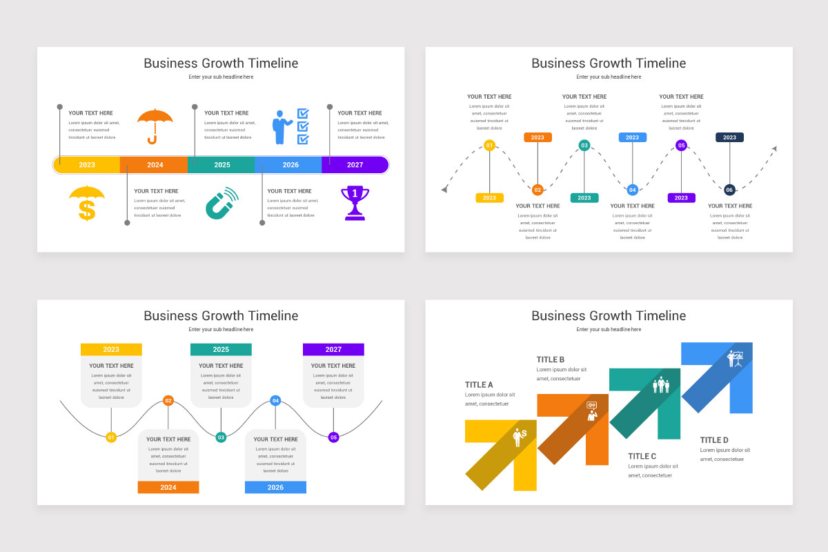 Business Growth Timeline Keynote Template | Nulivo Market