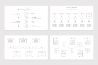 Linear Timeline Keynote Template | Nulivo Market