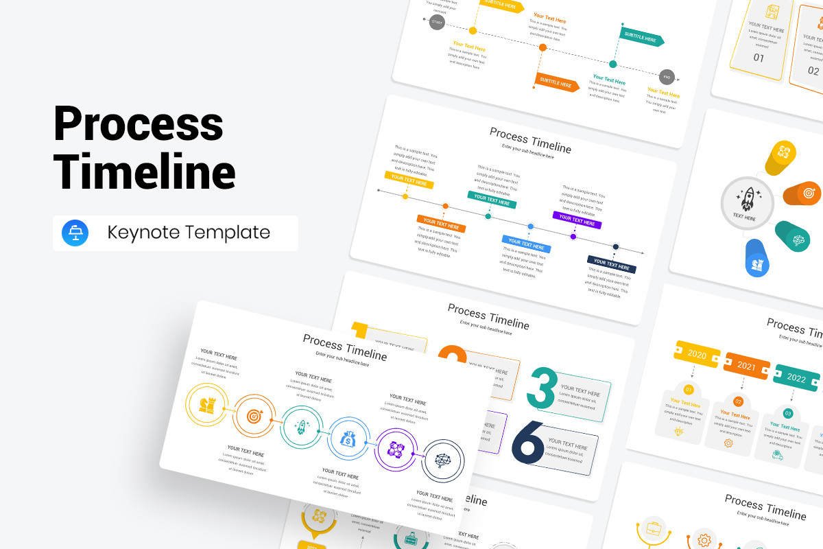 Process Timeline Keynote Template | Nulivo Market
