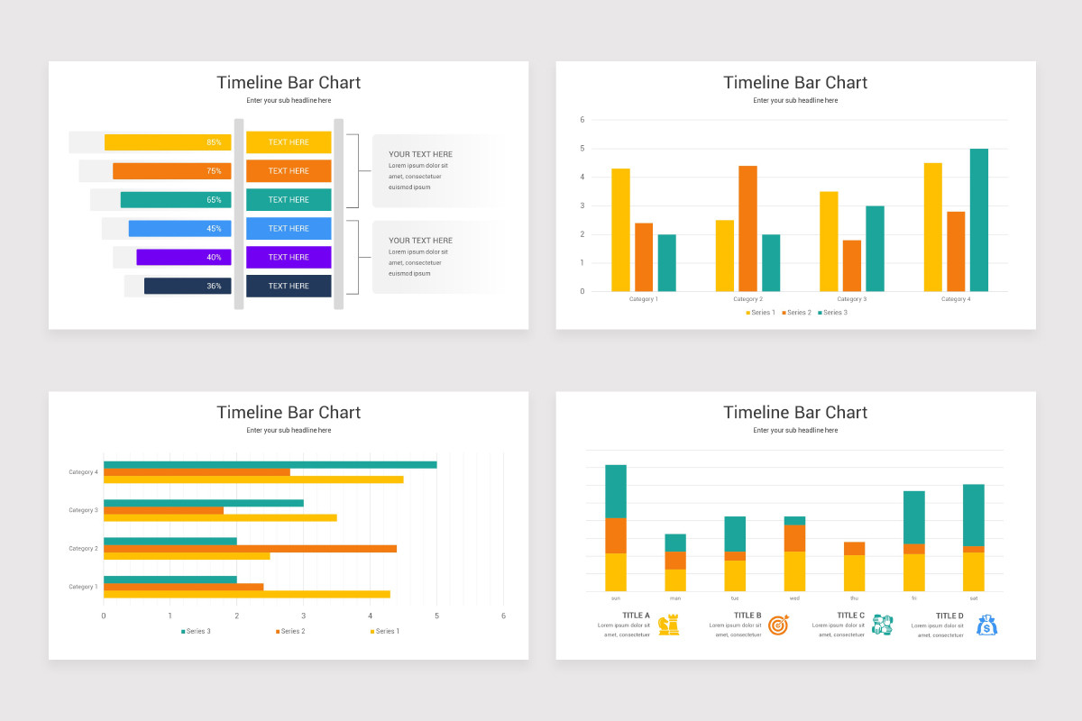 Timeline Bar Chart Keynote Template | Nulivo Market
