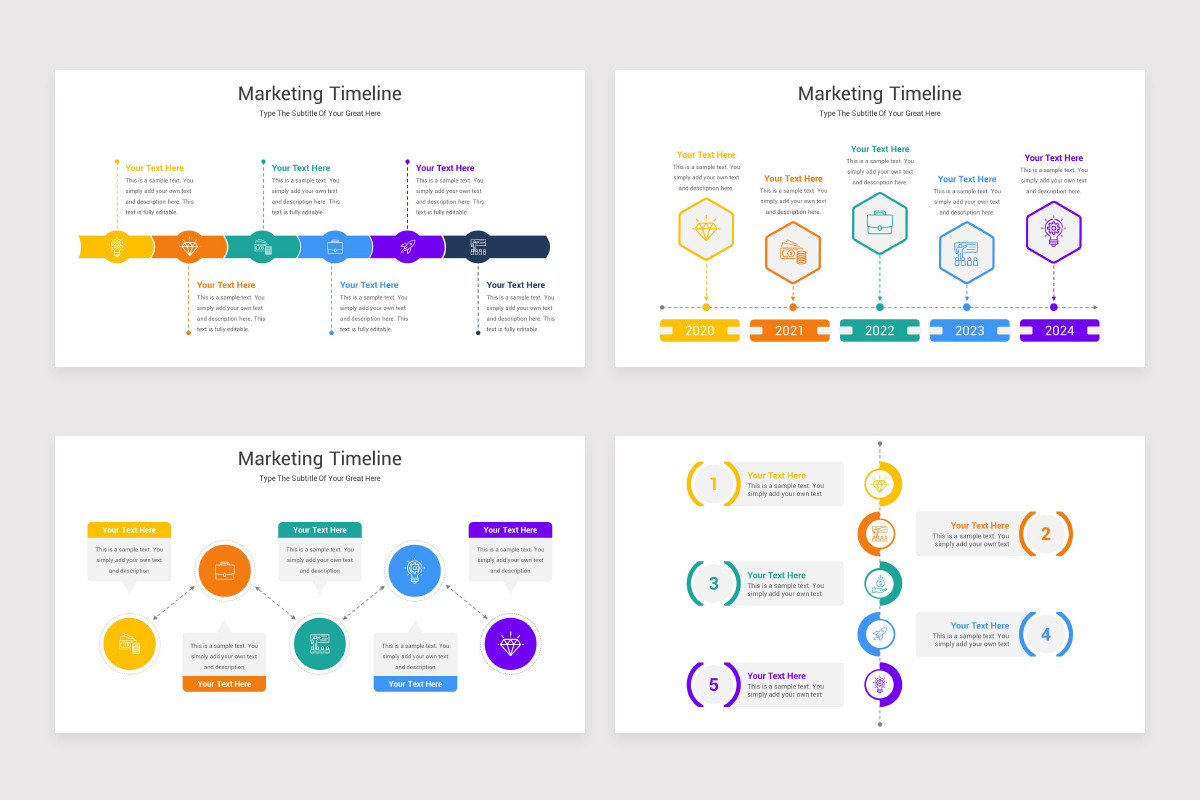 Marketing Timeline Keynote Template | Nulivo Market