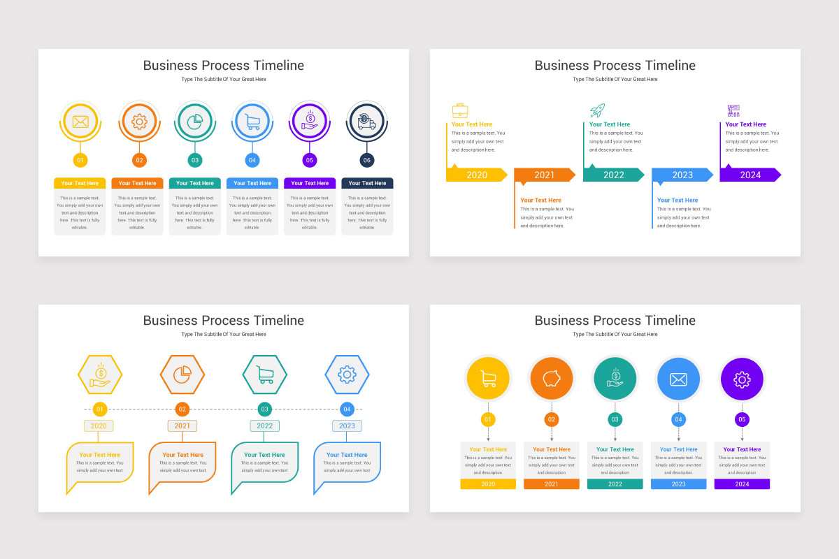 Business Process Timeline Keynote Template | Nulivo Market