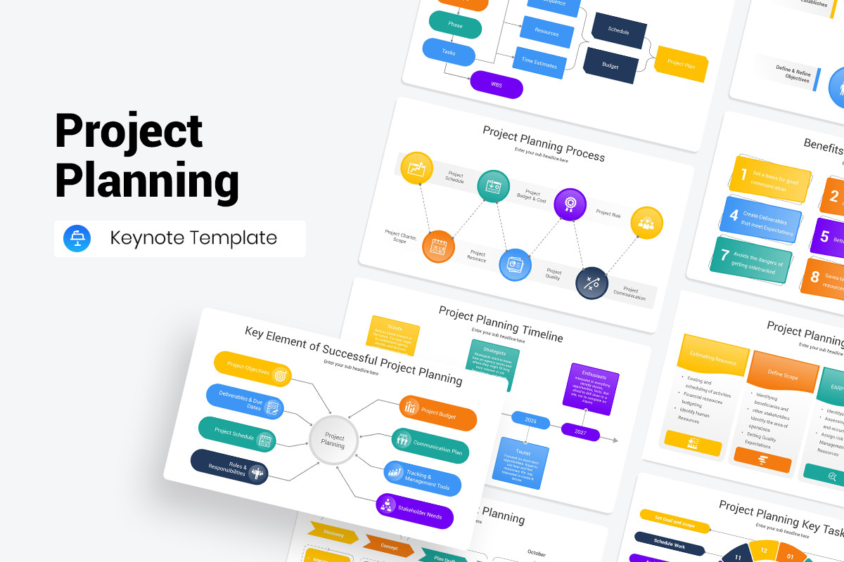 Project Planning Presentation Keynote Template | Nulivo Market