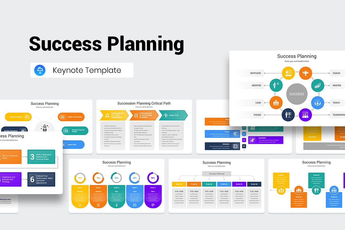Success Planning Keynote Presentation Template | Nulivo Market