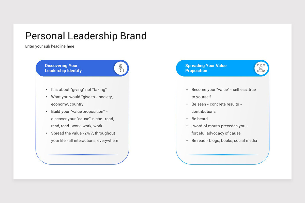 Personal Leadership Google Slides Presentation Template | Nulivo Market