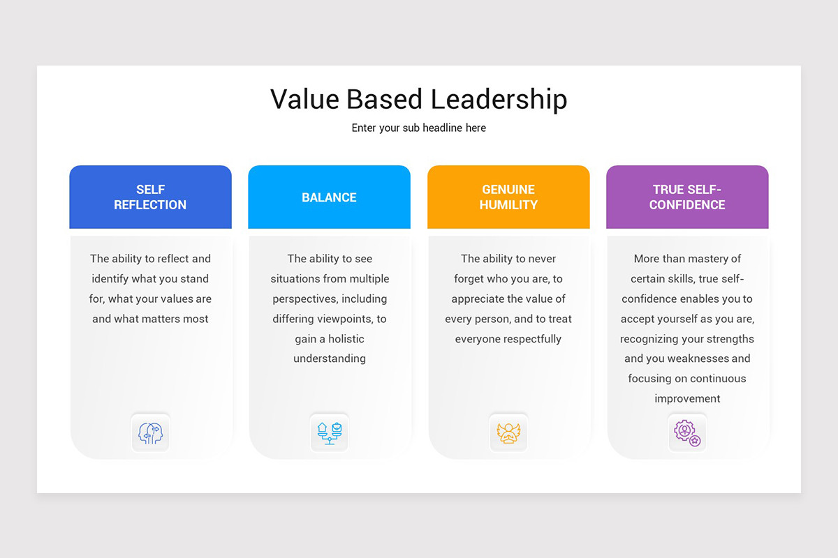 Value Based Leadership Keynote Presentation Template | Nulivo Market