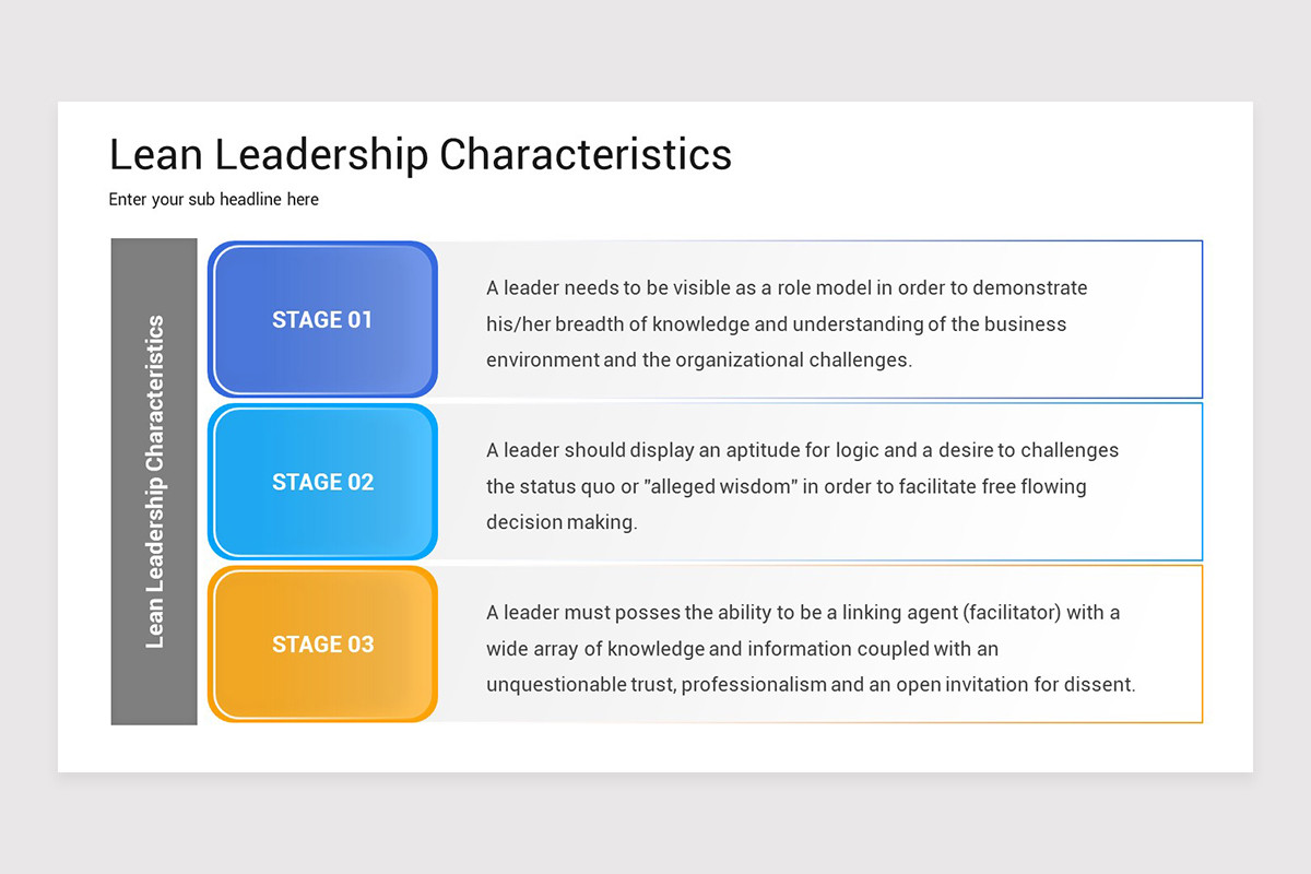 Lean Leadership Keynote Presentation Template | Nulivo Market