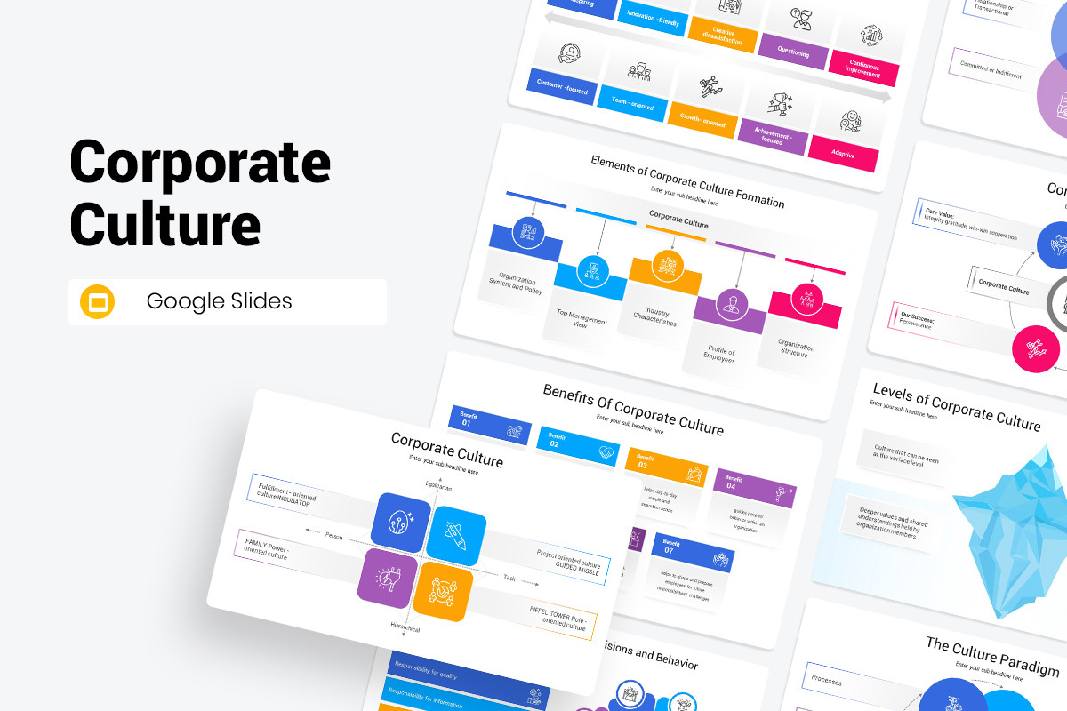 Corporate Culture Google Slides Presentation Template | Nulivo Market
