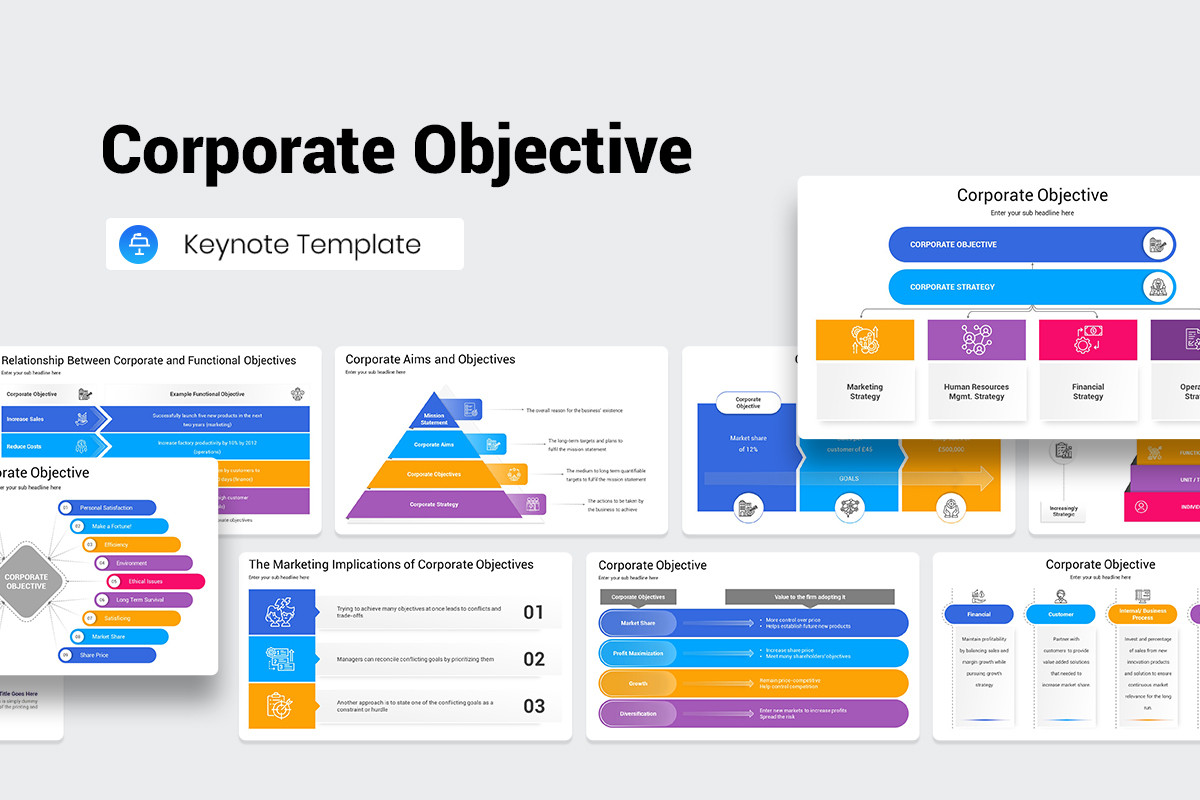 Corporate Objective Keynote Presentation Template | Nulivo Market