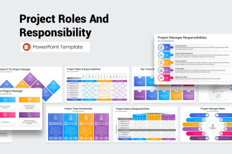 Project Roles And Responsibility PowerPoint Template | Nulivo Market