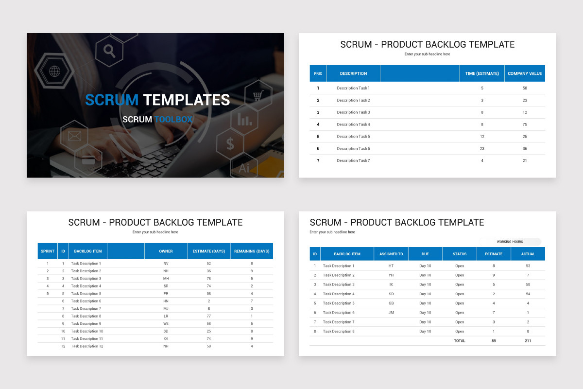 Scrum Toolbox PowerPoint Presentation Template | Nulivo Market