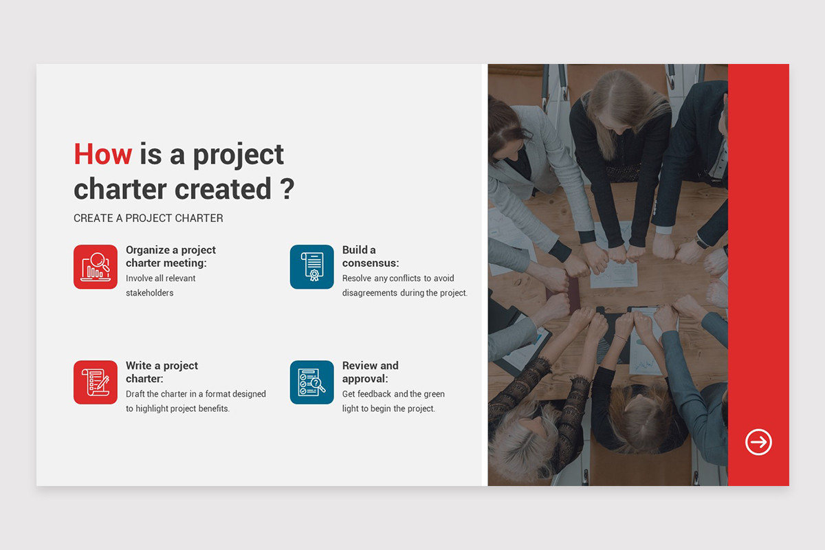 Project Charter PowerPoint Presentation Template | Nulivo Market