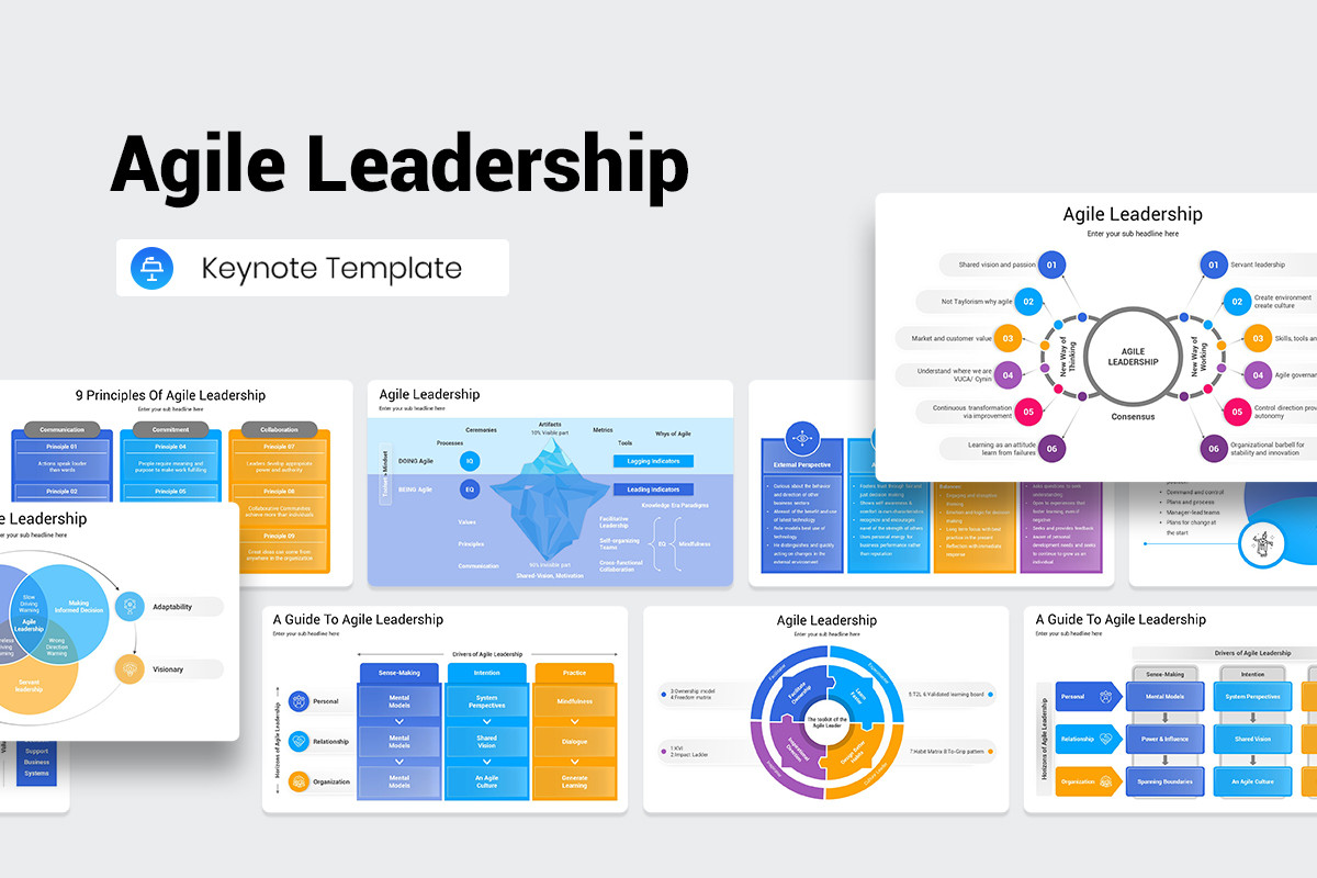 Agile Leadership Keynote Presentation Template | Nulivo Market